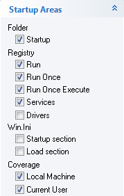 Displaying Startup Items